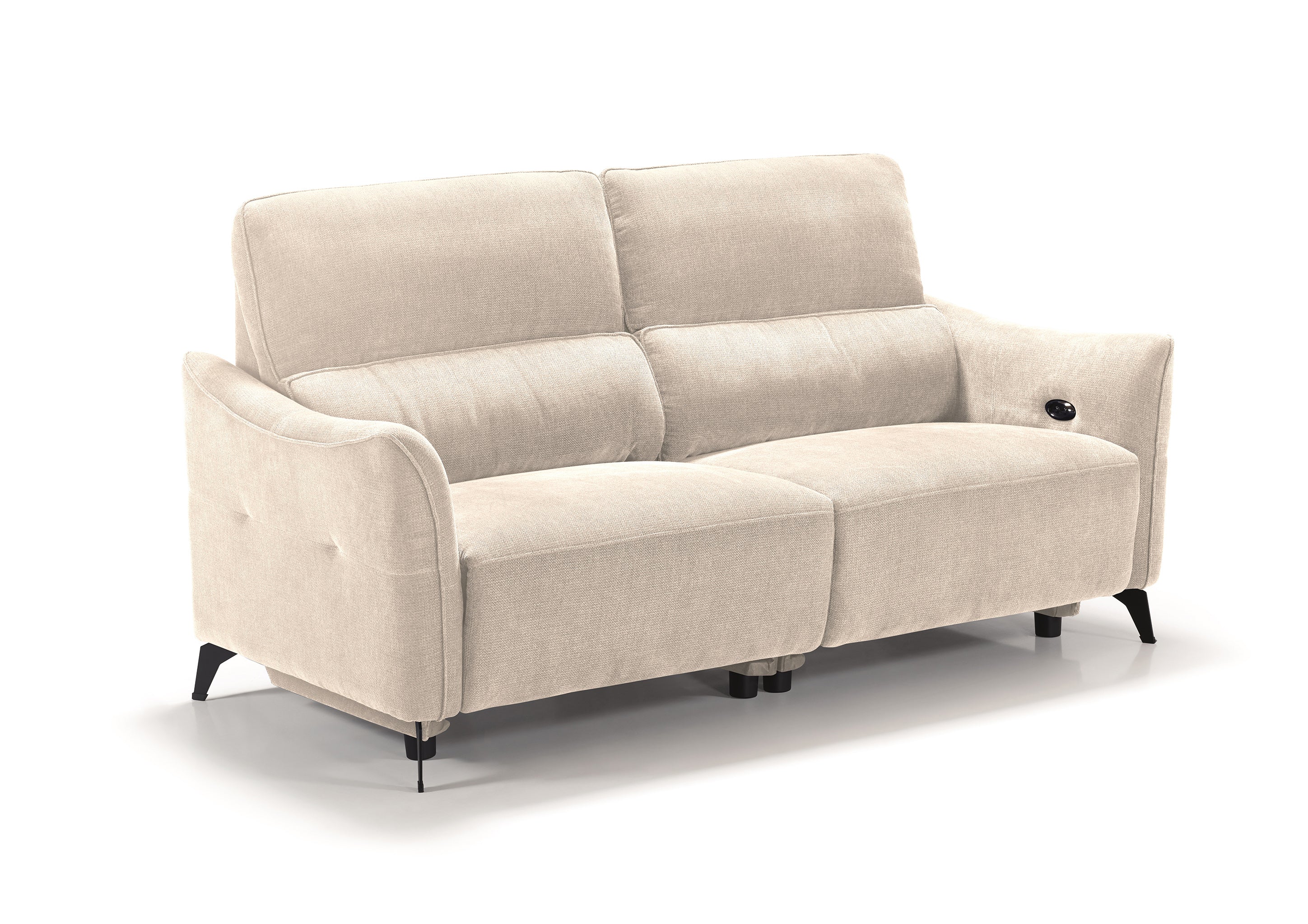 Canapé 3 places avec 2 relax | Chicago Beige – Bois & Chiffons