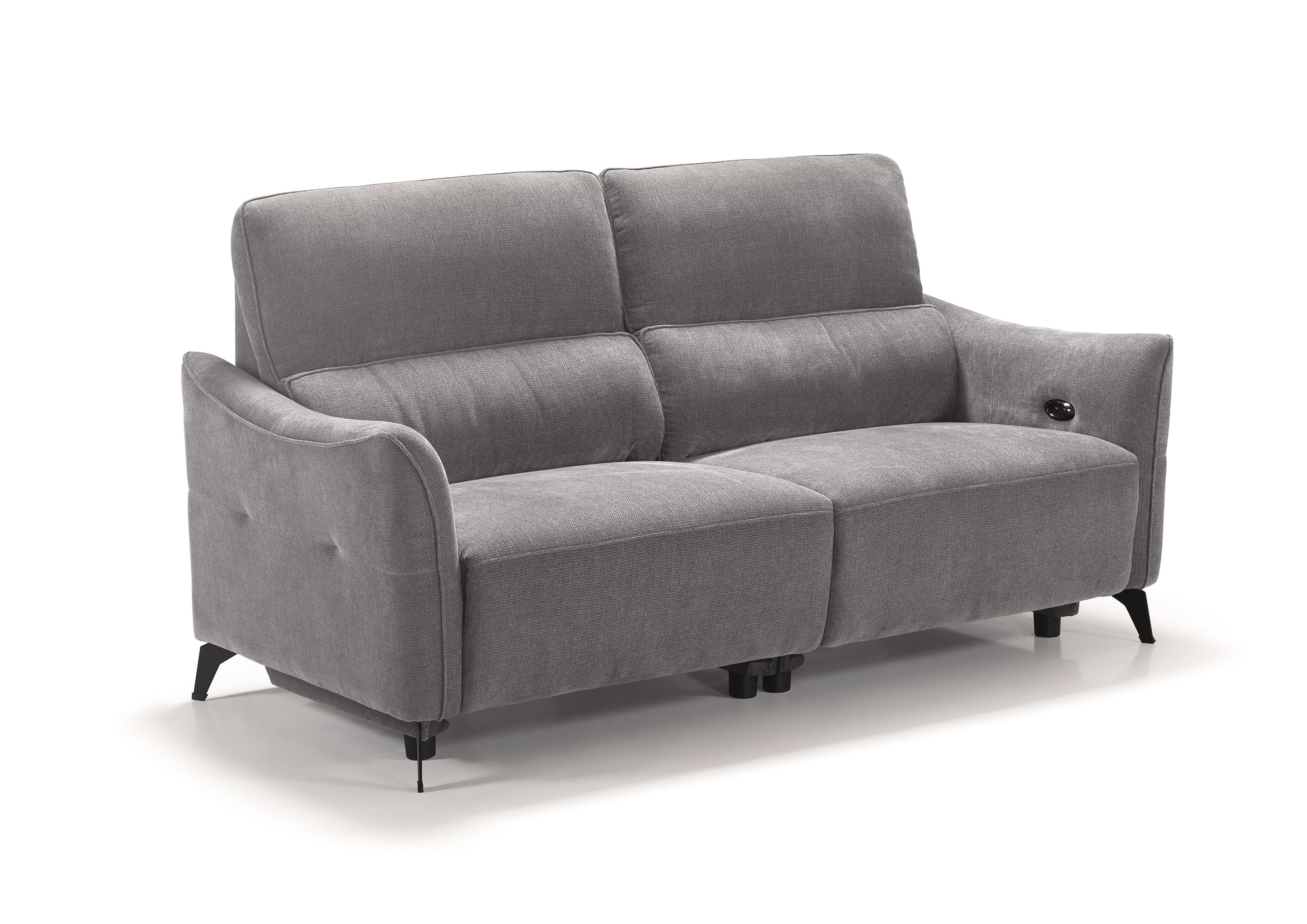 Canapé 3 places avec 2 relax | Chicago Gris – Bois & Chiffons